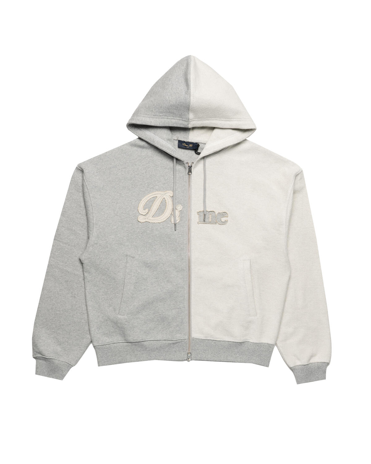 Dime Reverse French Terry Zip Hoodie | DIMEFA259GRY | AFEW STORE